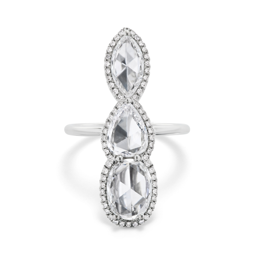 Taj Rosecut Diamond Ring - Zarig Jewelry